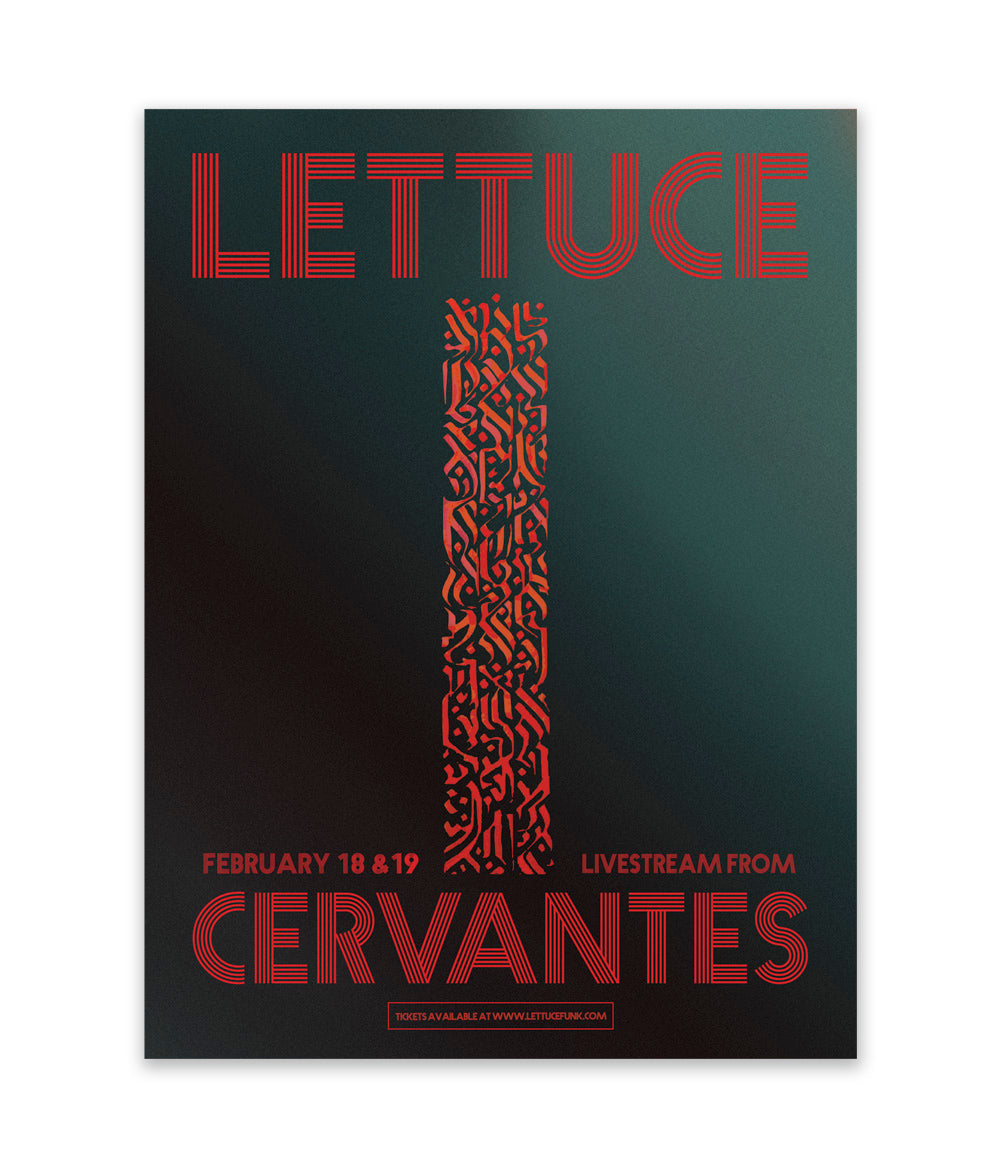 Lettuce Cervantes Livestream Poster – Lettuce Merchandise